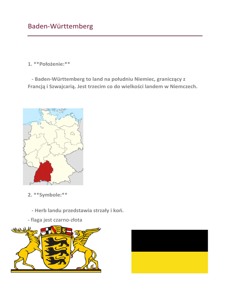 Baden Wurttemberg | PDF