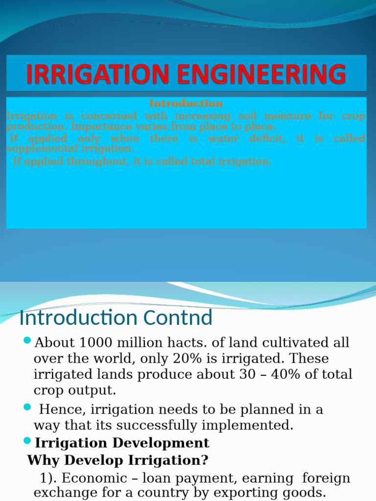 Iirigation System Engineering Ii Abe 518 | PDF | Soil | Irrigation