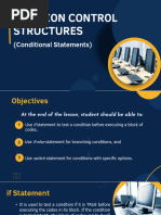 Understanding Conditional Statements and Selection in Pseudocode | PDF