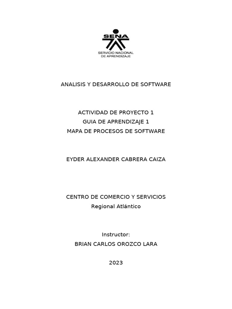 Mapa de Procesos de Software | PDF