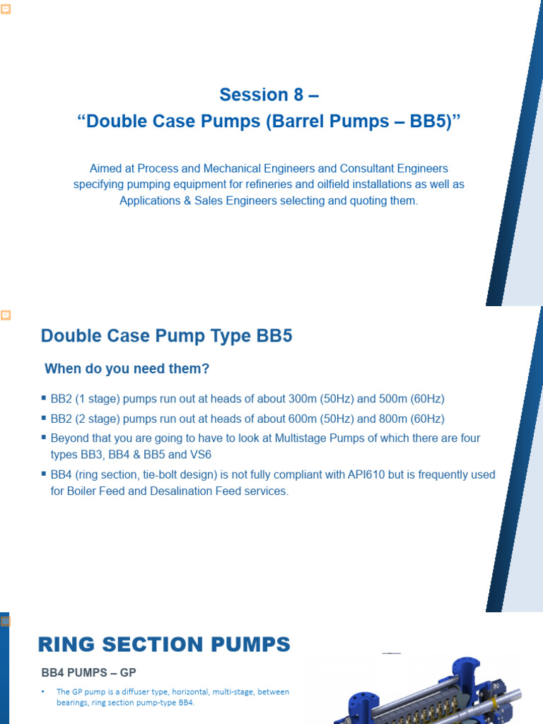 8 - Double Case Barrel Pumps BB5 | PDF | Pump | Bearing (Mechanical)