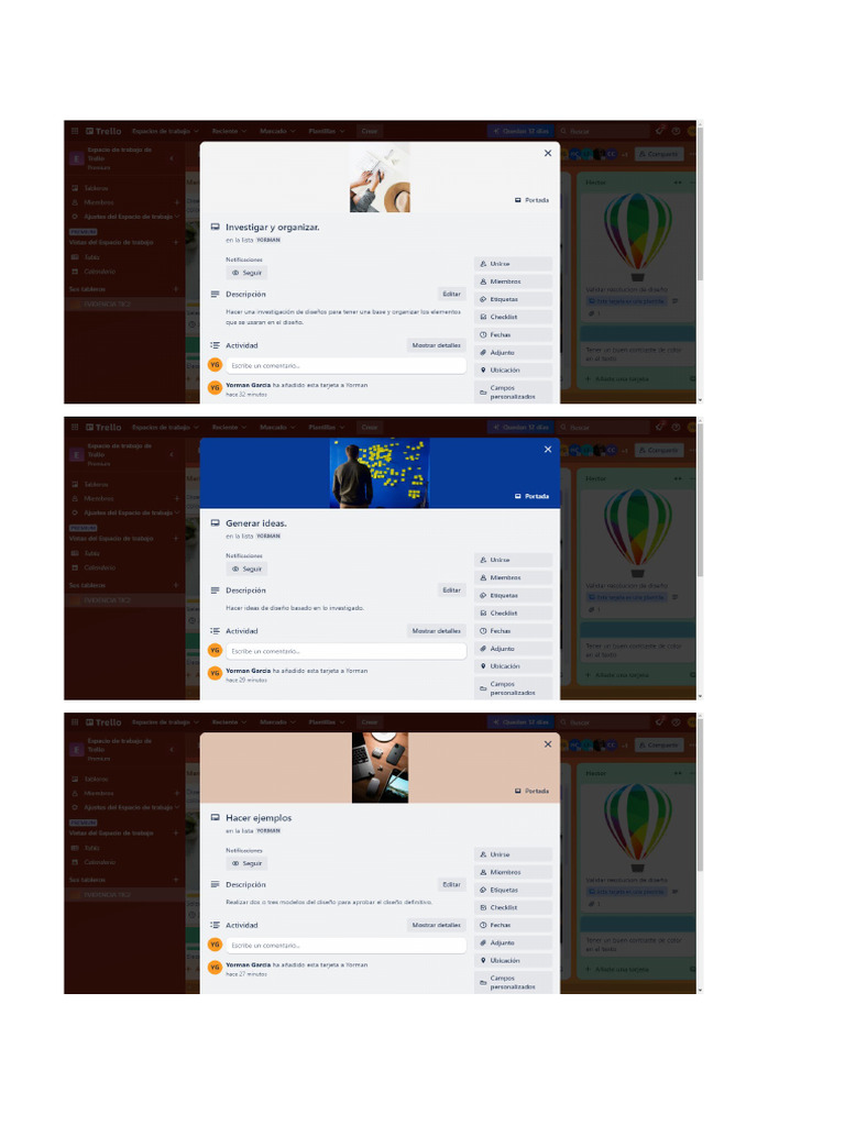 Evidencia Trello (Diseño para Redes Sociales) | PDF