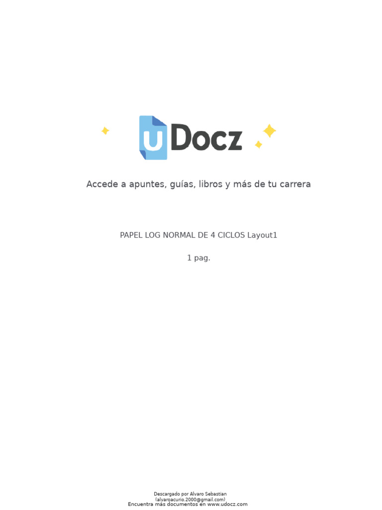 Papel Log Normal de 898488 Downloadable 7210376 | PDF