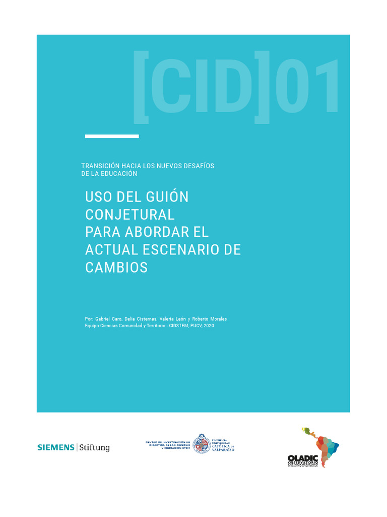 (CID) 01 Uso Del Guión Conjetural | PDF | Enseñando | Maestros