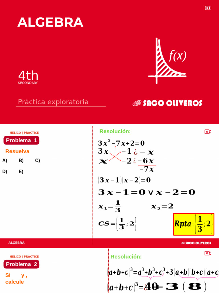 Tomoi Alg 4to Intro | PDF | Álgebra | Matemáticas