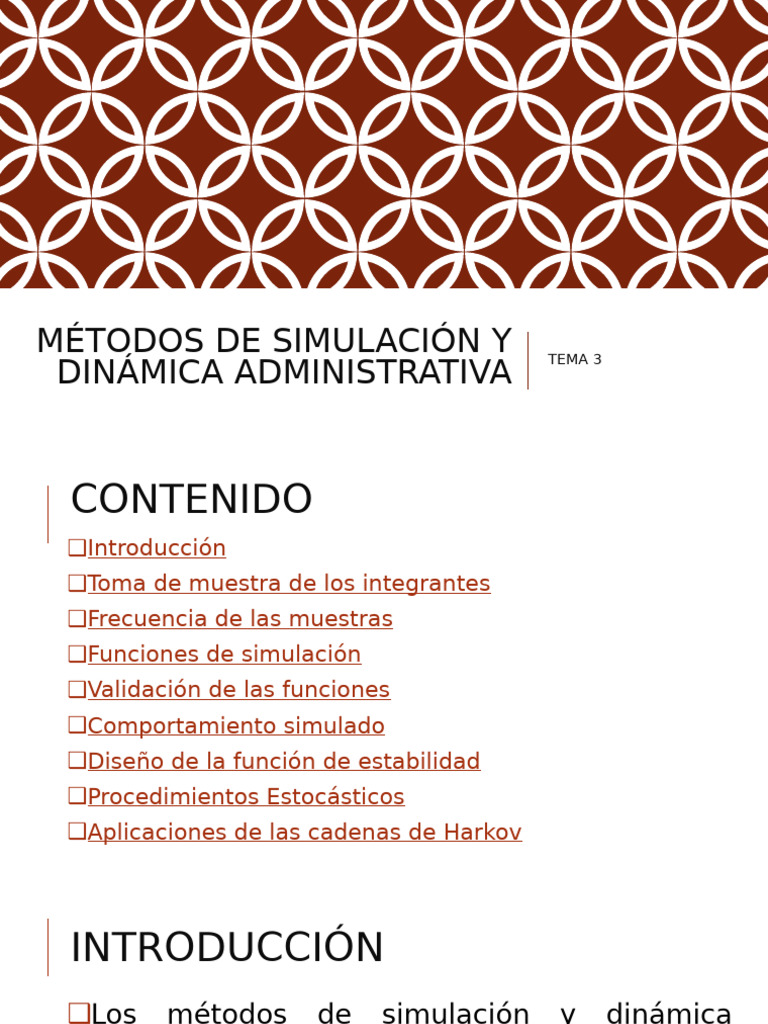 Capitulo 3. Métodos de Simulación y Dinámica Administrativa-1 | PDF | Simulación | Cadena Markov