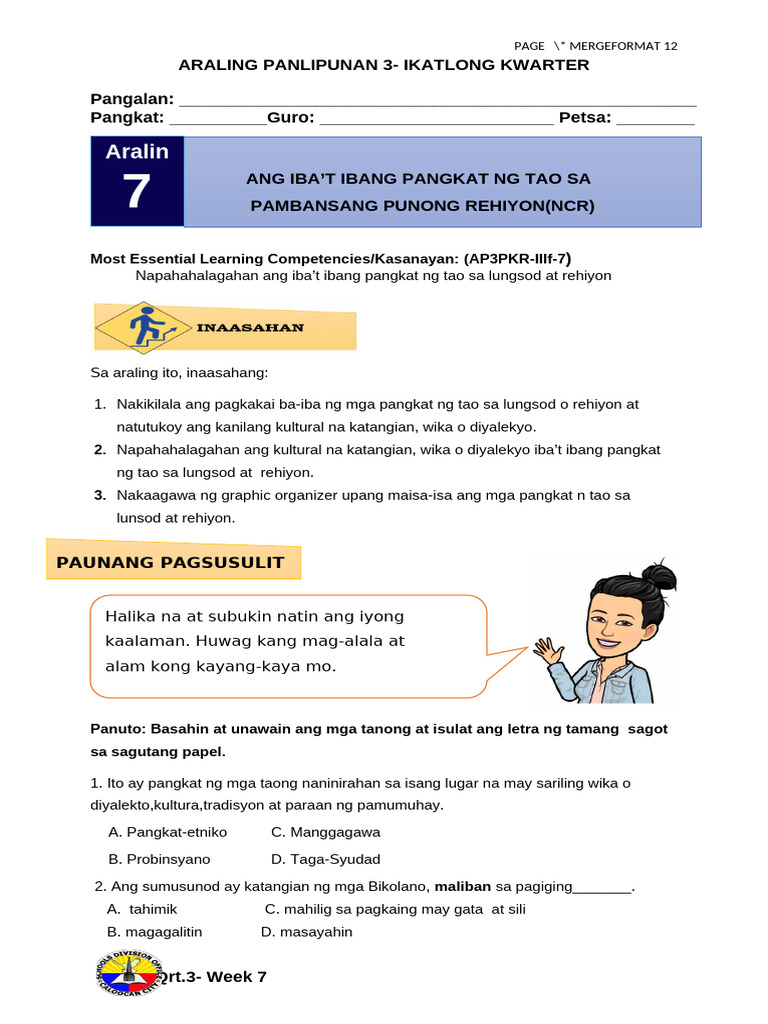 3 Ap Quarter3 Week7 | PDF