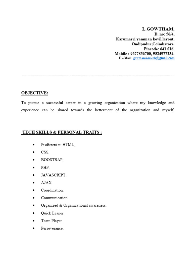 Gowtham Web Development | PDF | Web Development | World Wide Web