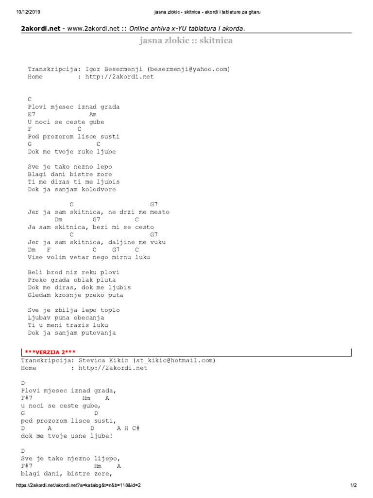 Jasna Zlokic - Skitnica | PDF