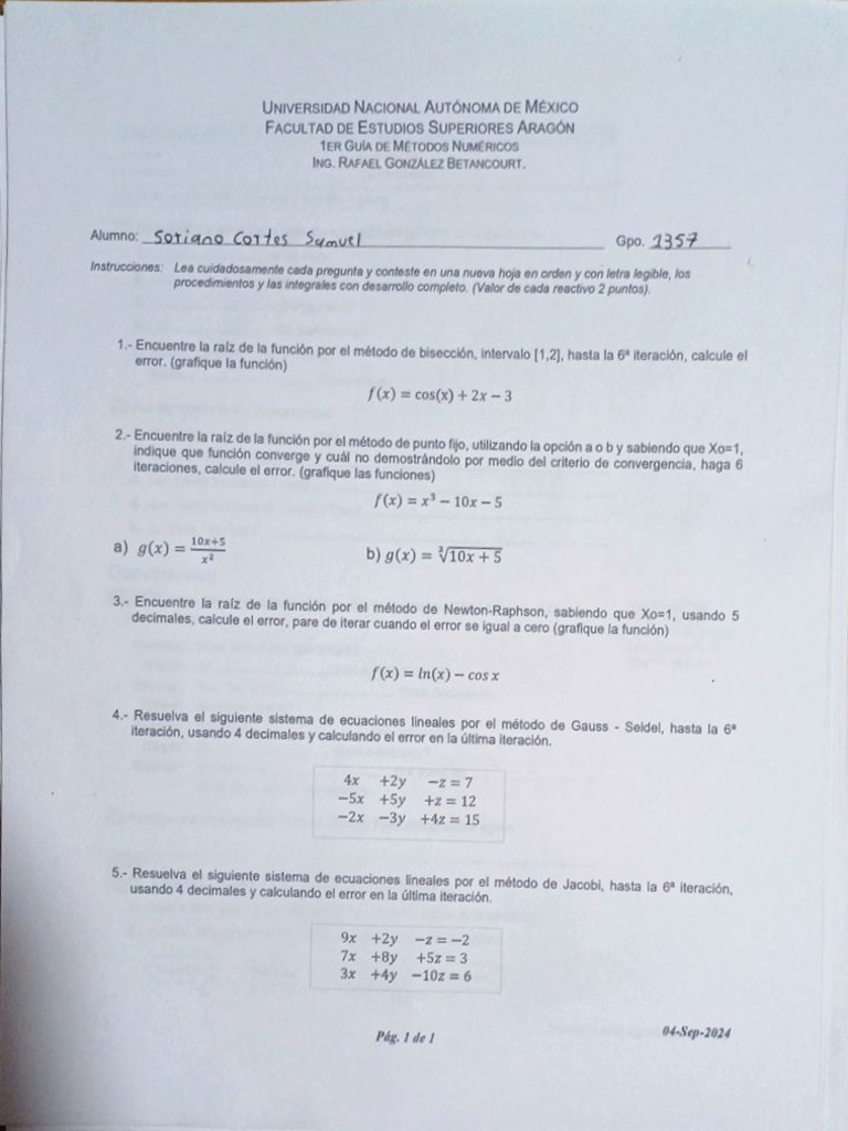 metodos numericos | PDF