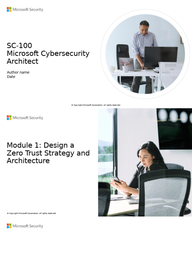 SC 100t00a Enu Powerpoint 02 | PDF | Computer Security | Security