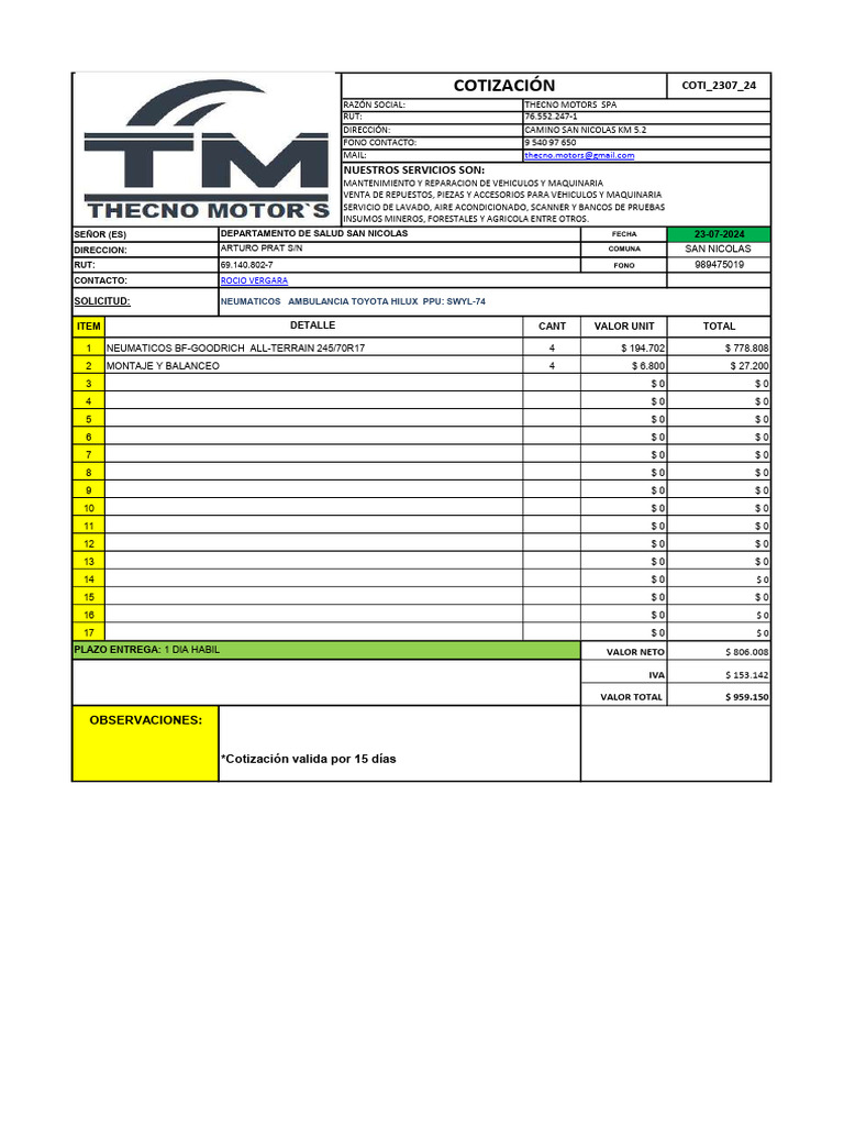 Coti 2307 24 | PDF | Vehículo de motor | Vehículos