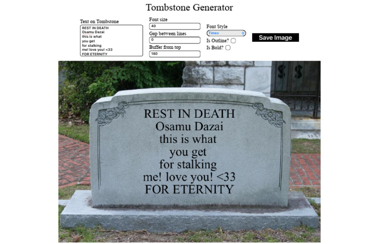 Tombstone Generator | PDF