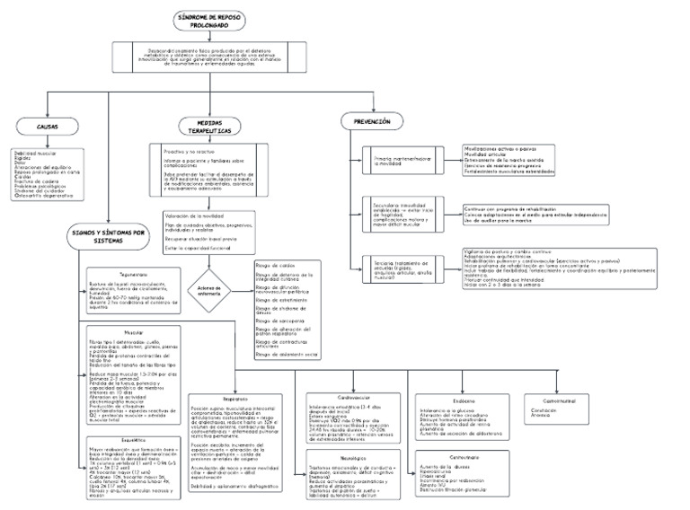 Síndrome de Reposo Prolongado | PDF | Anatomia animal | Órgano (anatomía)