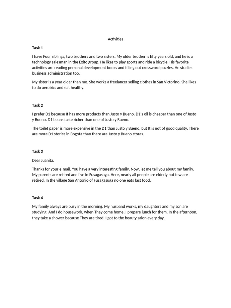 Activities English Pdf