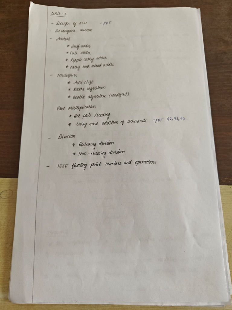 COAUnit3 Handwrittennotes | PDF