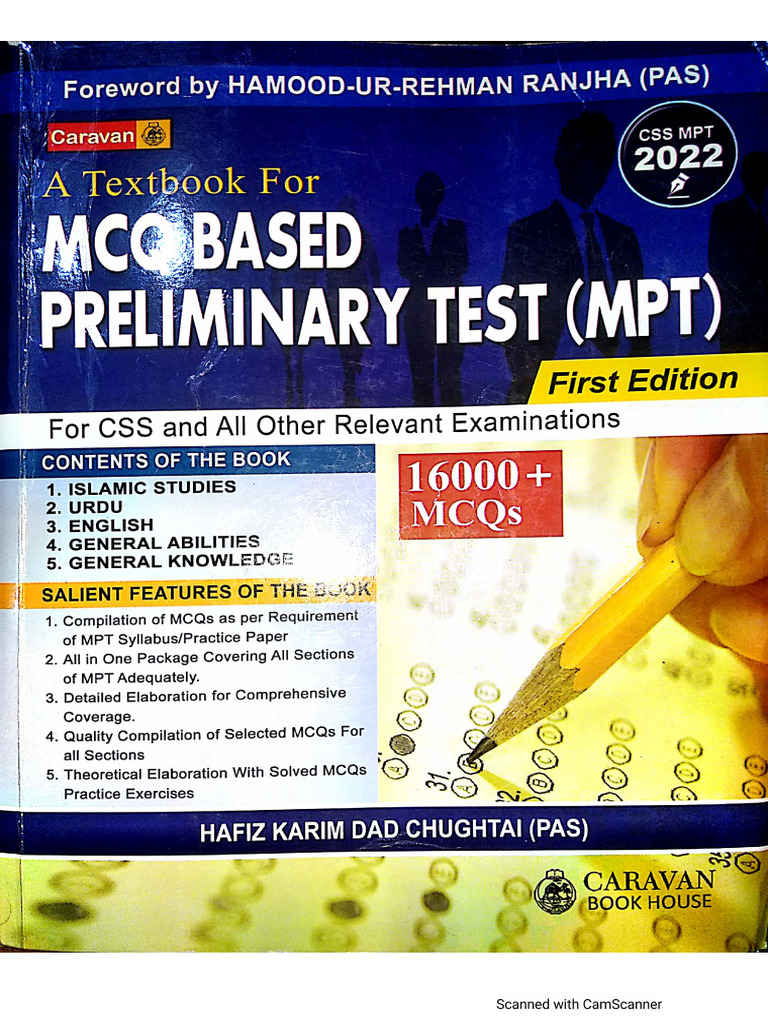 Hafiz Karim Dad Chughtai CSS MPT Book | PDF