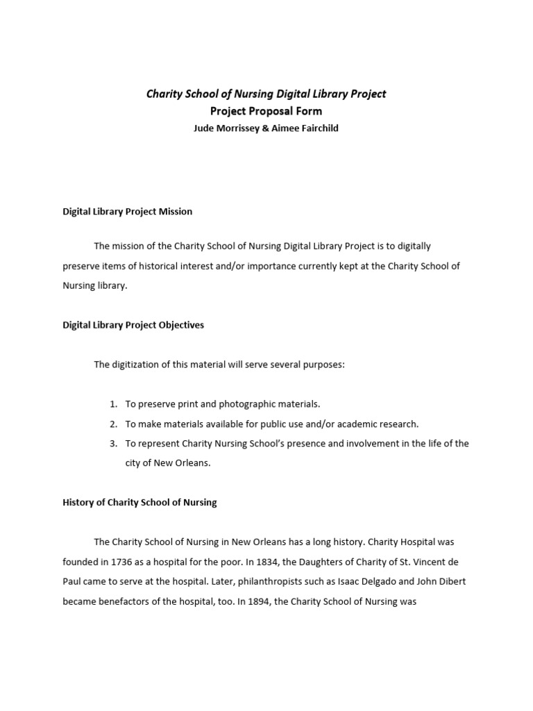 Library Project Proposal Sample Pdf Metadata Information Science