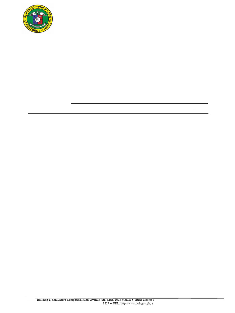 DOH Memo Interim Guidelines On The Preparedness and Response To NCOV ...