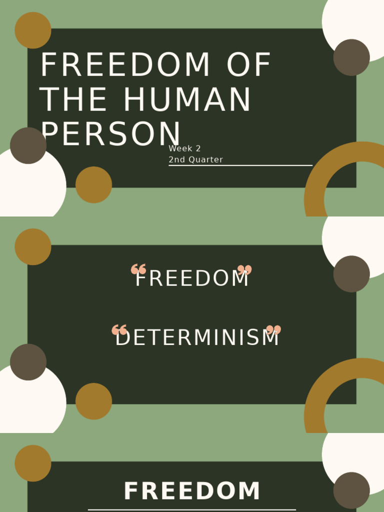 Freedom | PDF | Free Will | Determinism