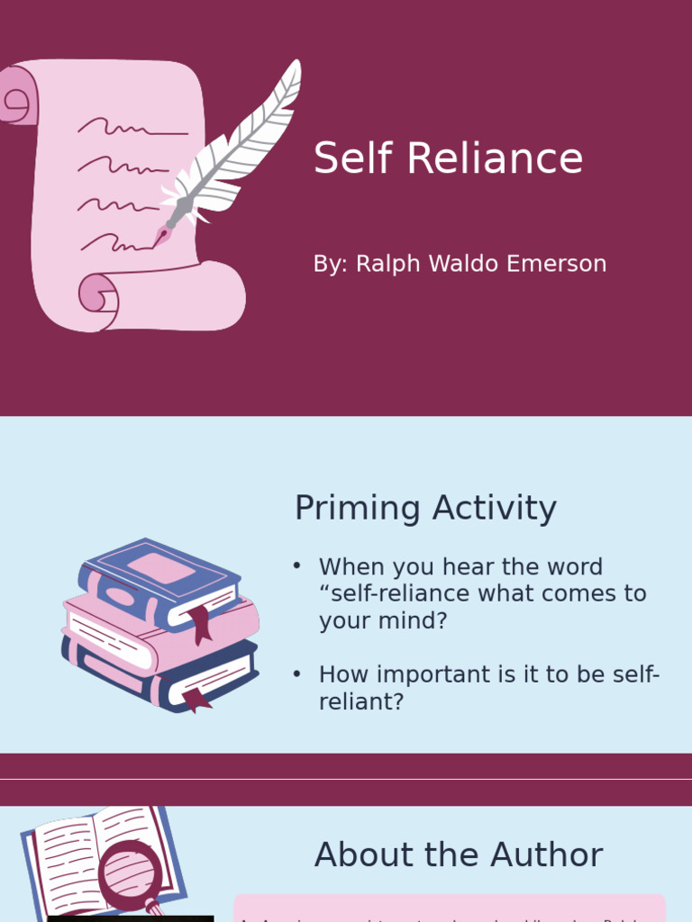 Eng 119 Self Reliance | PDF | Poetry | Metre (Poetry)
