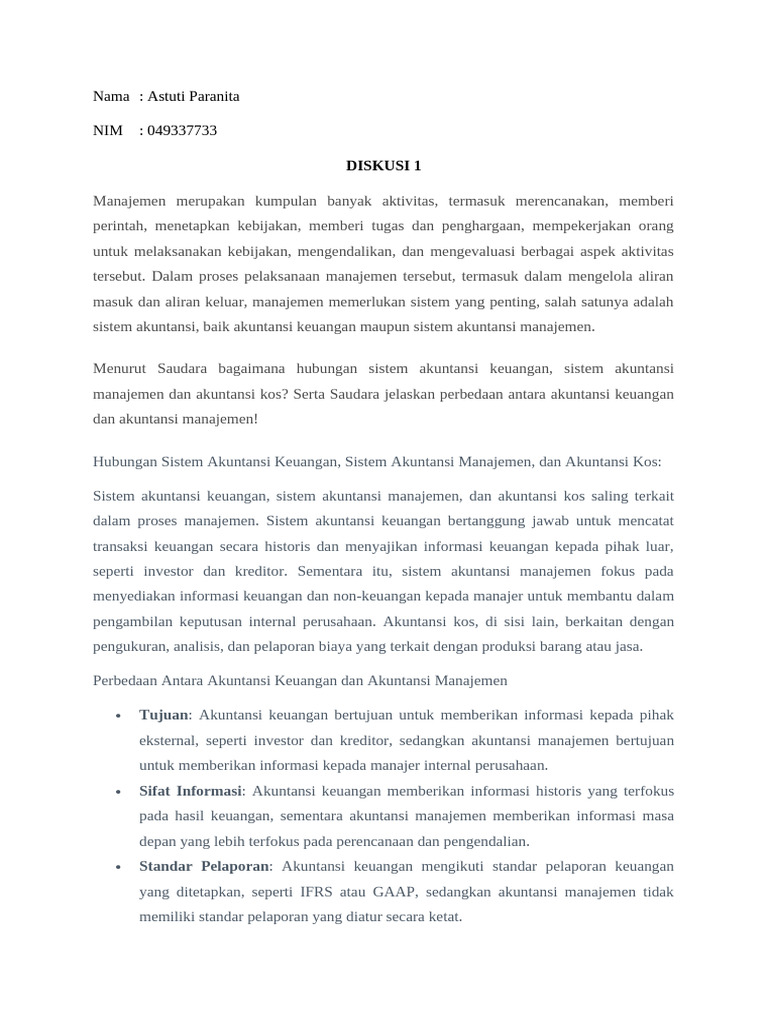 Diskusi 1 | PDF | Karier & Perkembangan