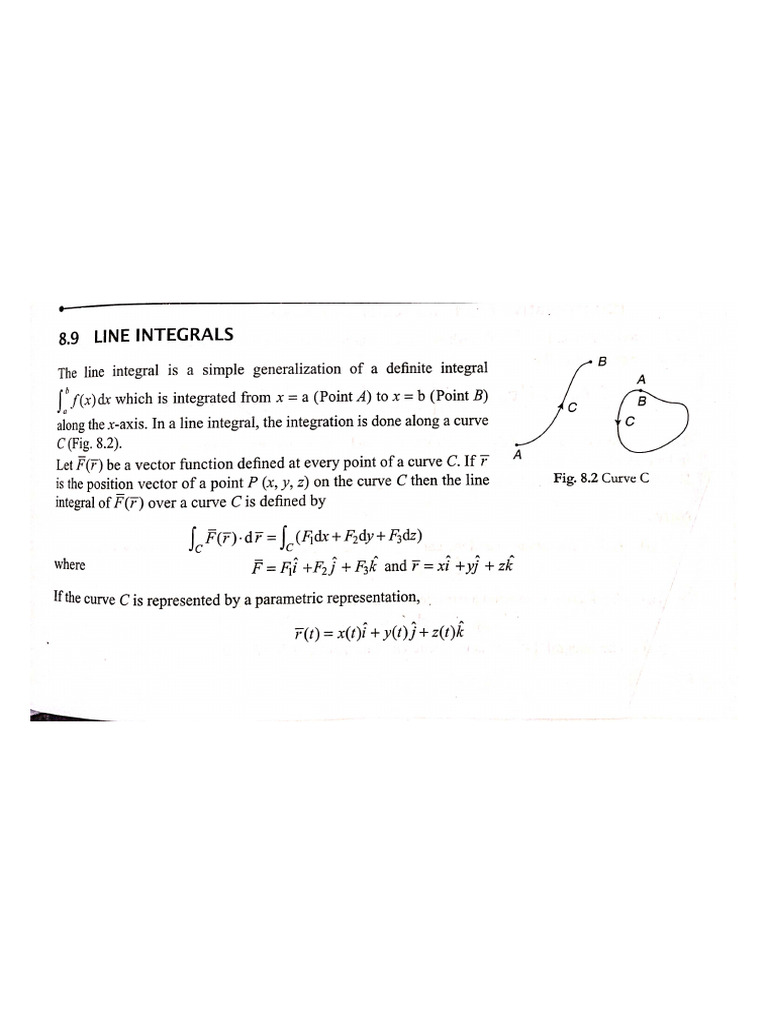 Line, Surface and Volume Integrals | PDF
