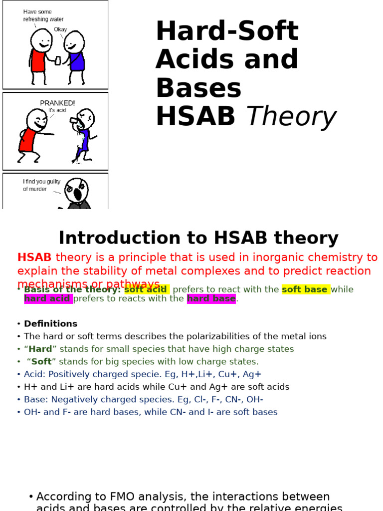 HSAB | PDF | Physical Chemistry | Physical Sciences