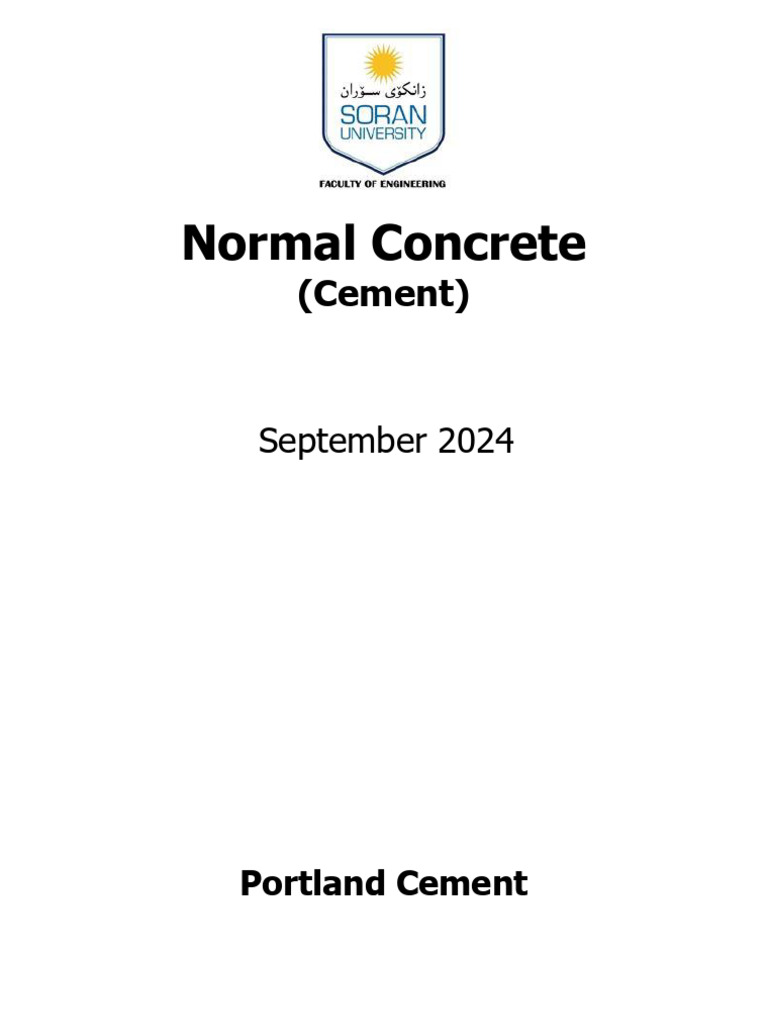L2-Normal Concrete - Cements | PDF | Cement | Concrete