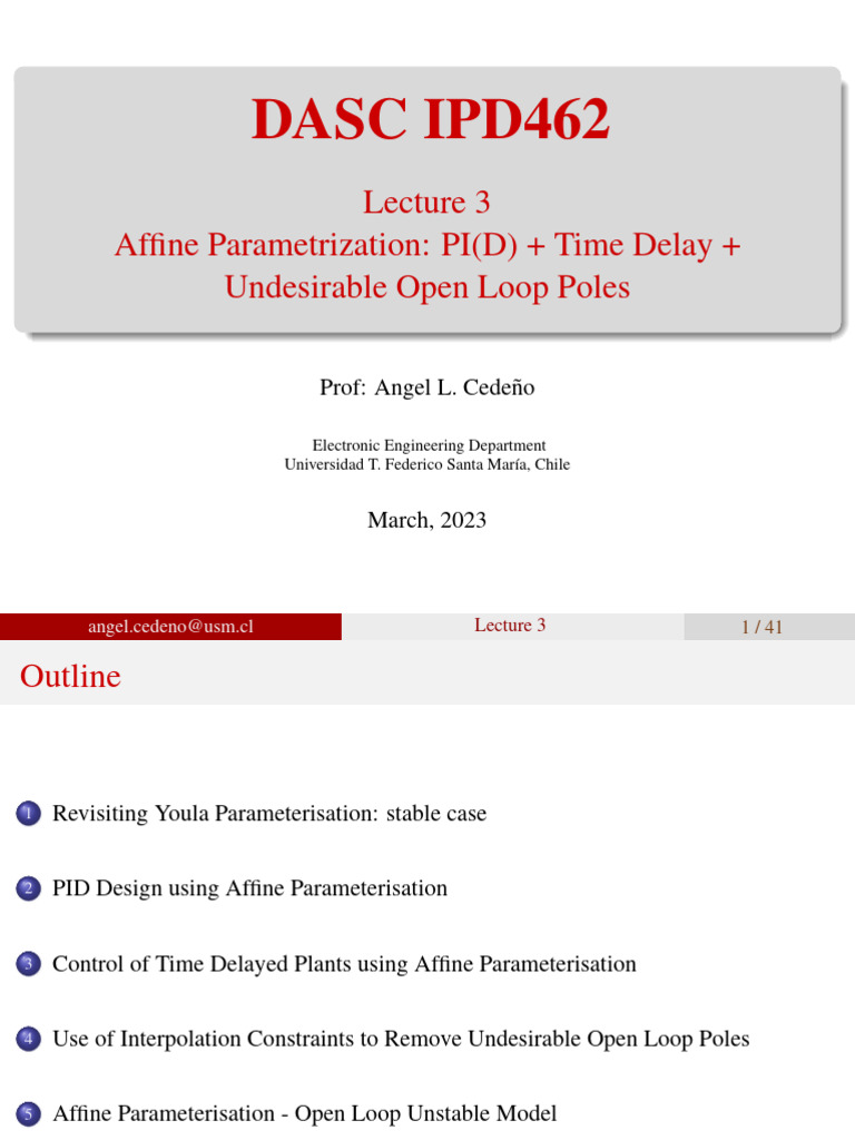 Lecture3 ipd462 | PDF | Control Theory | Applied Mathematics