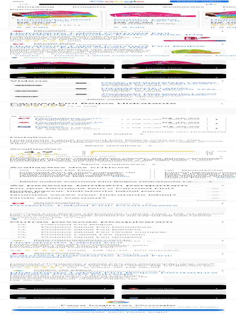 Protetor Labial Fini - Pesquisa Google | PDF