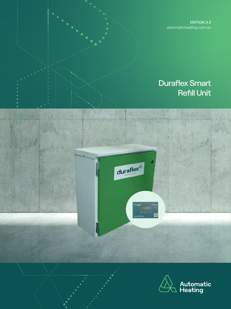 Duraflex Smart Refill Unit Overview | PDF | Pump | Water