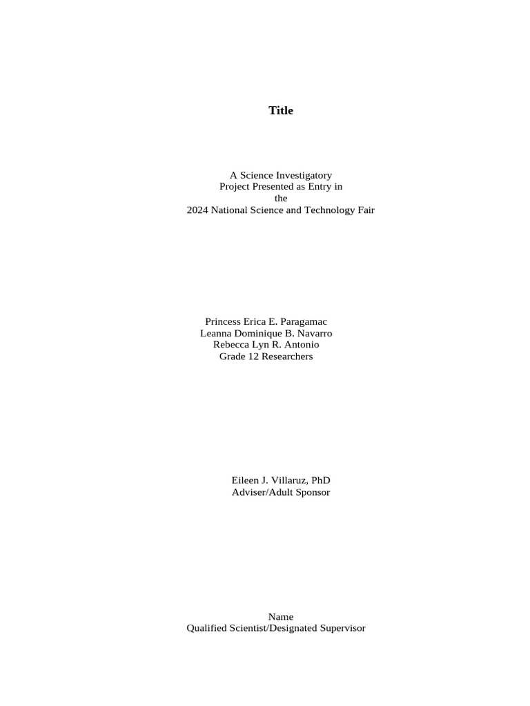 IMRAD_TEMPLATE | PDF | Methodology | Scientific Method