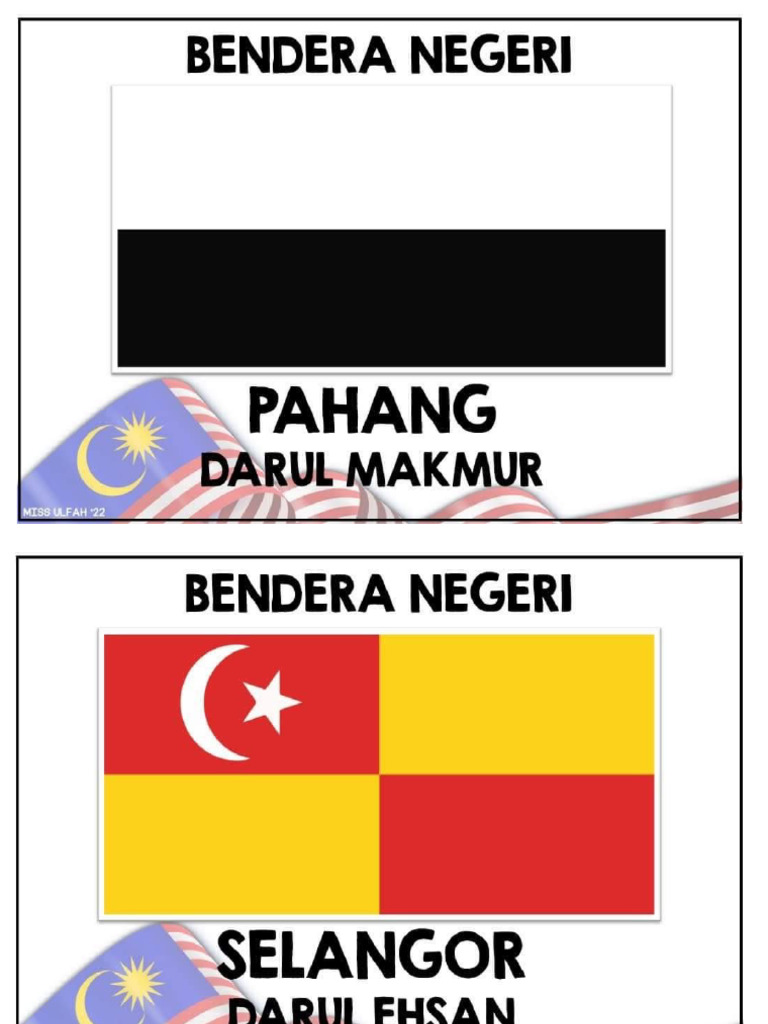 Bendera Negeri and Wilayah Persekutuan | PDF