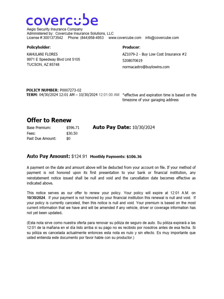 Offer to Renew EFT (21) | PDF