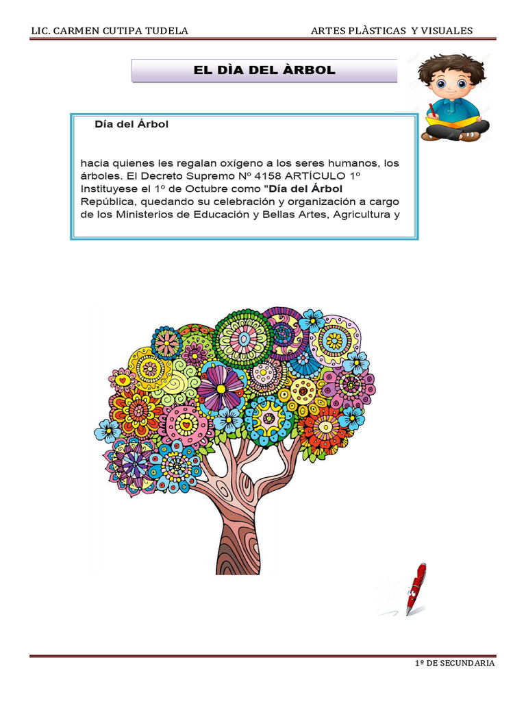 Día del Árbol en Bolivia: 1 de Octubre | PDF | Ciencias sociales