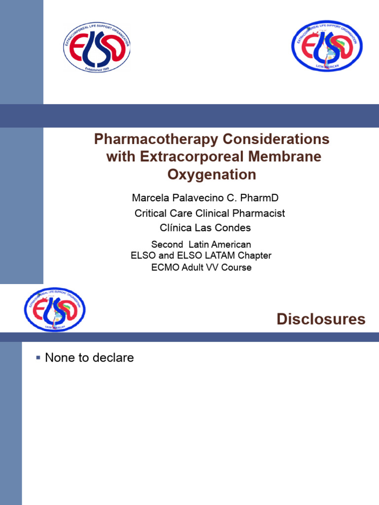 ECMO Pharmacotherapy | PDF | Dose (Biochemistry) | Chemistry