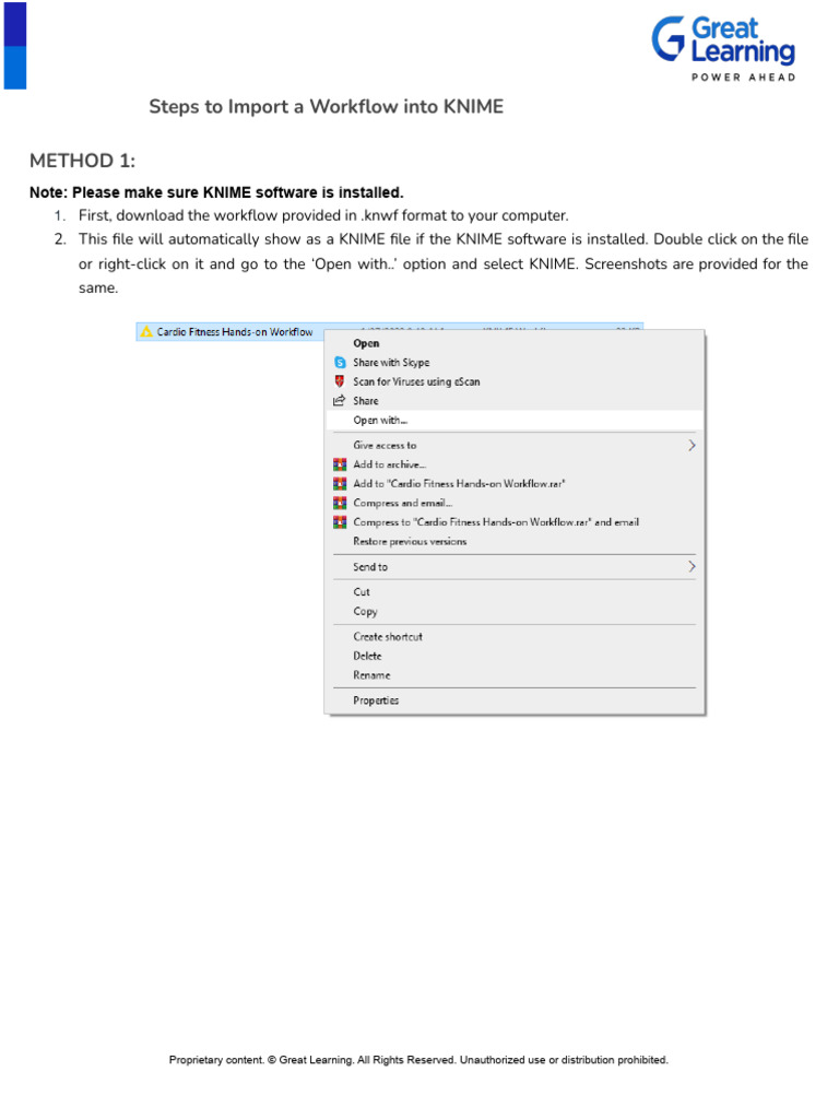 Importing Workflows in KNIME | PDF | Computer File | Proprietary Software