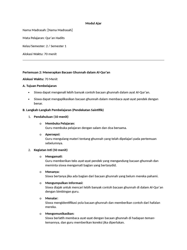 Modul Ajar TM 2 | PDF