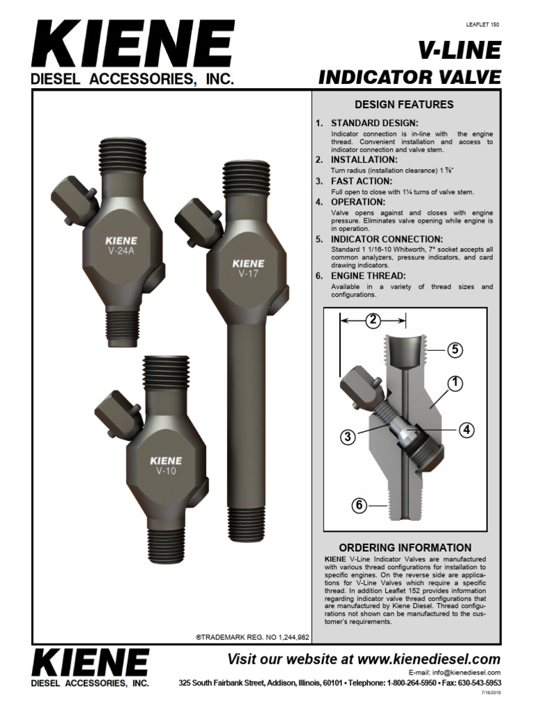 V-Line Indicator Valves. Leaflet 150 | PDF | Valve | Gas Technologies