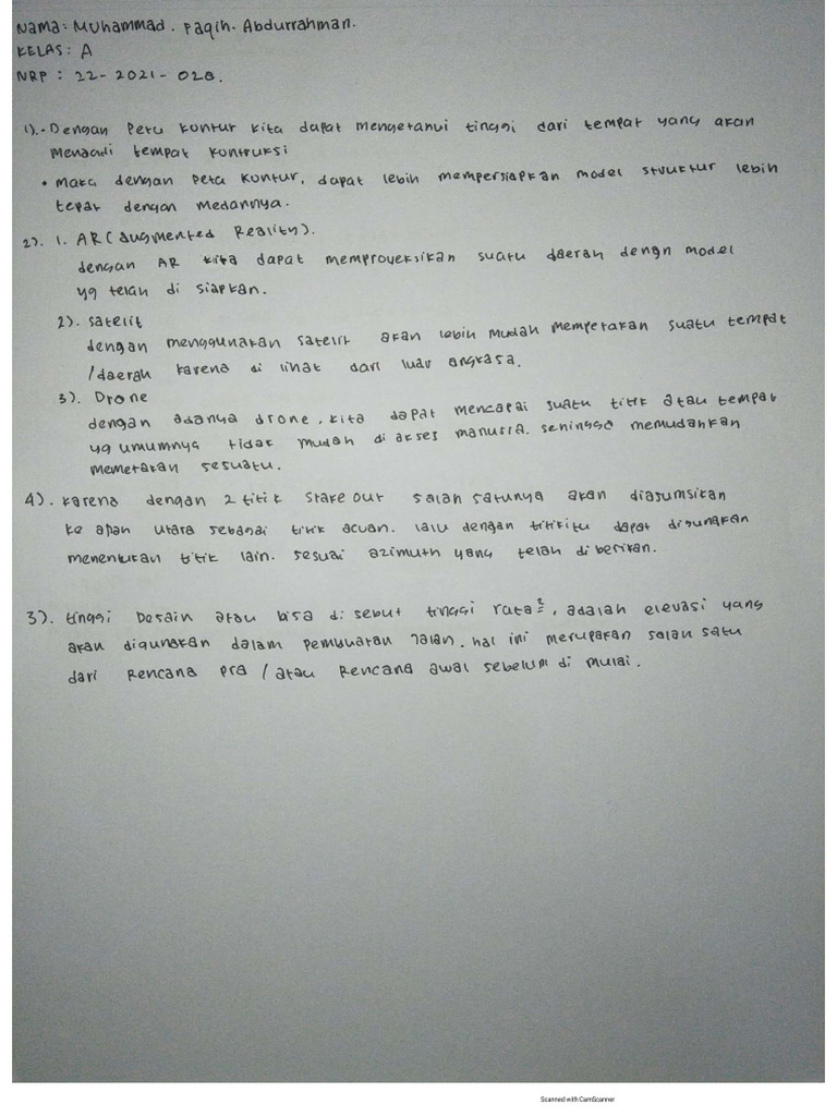 MUHAMMAD FAQIH ABDURRAHMAN - A - UAS - Perpetaan | PDF