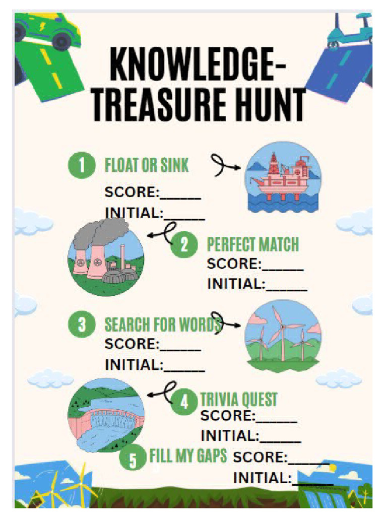 Treasure Hunt Score Sheet | PDF