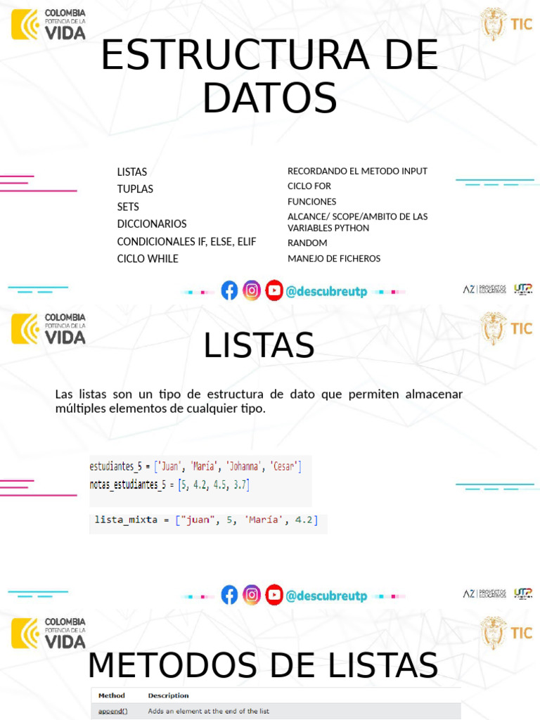 Estructura de Datos | PDF | Python (lenguaje de programación) | Desarrollo de software