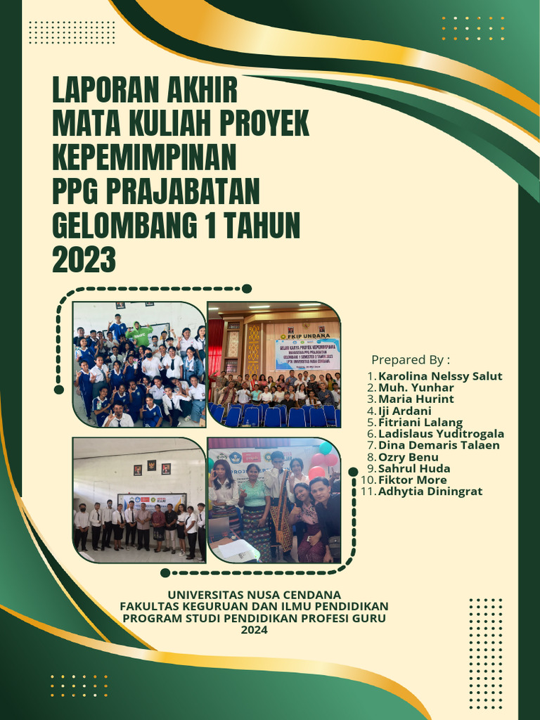 Cover Laporan Akhir Projek | PDF