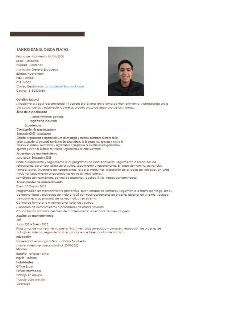 CV Daniel Ojeda-1 | PDF