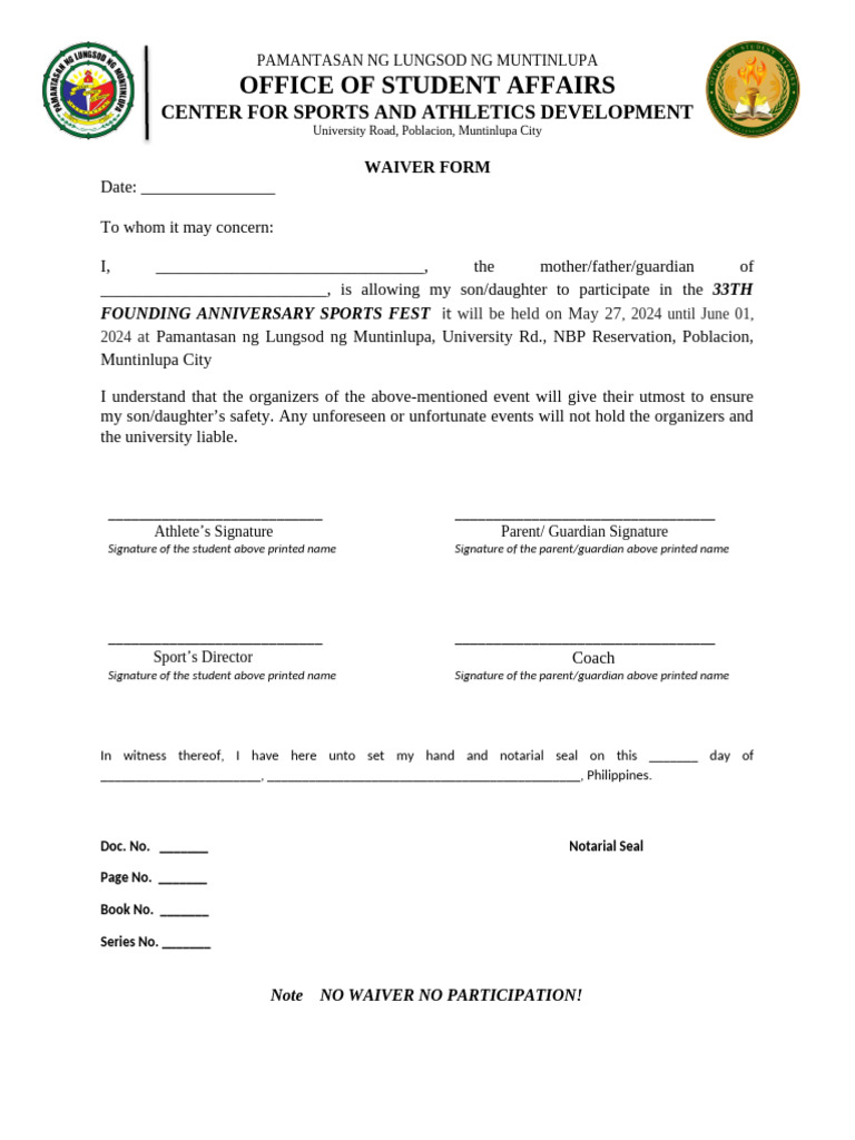 WAIVER-FORM | PDF