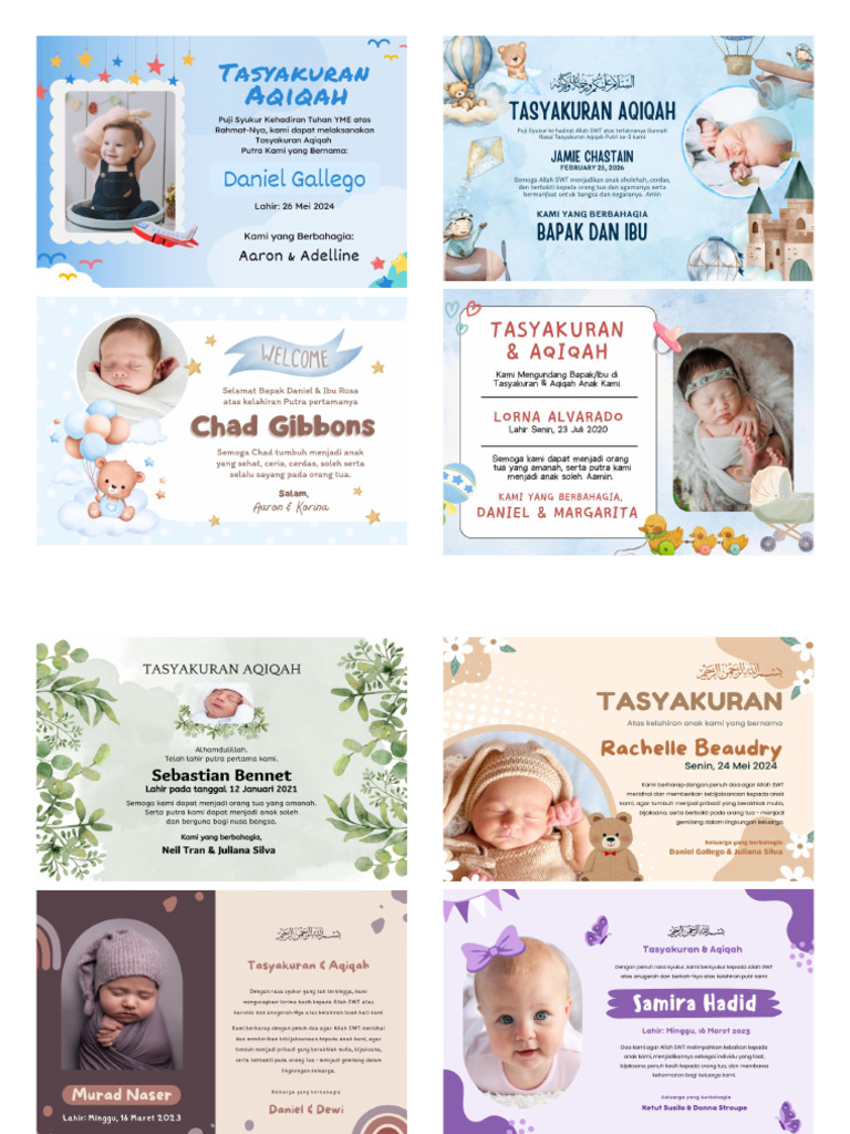 Kartu Nama Bayi | PDF