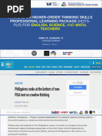 S2C - SD - SOLO and HOTS in The Classroom | PDF | Menstrual Cycle ...