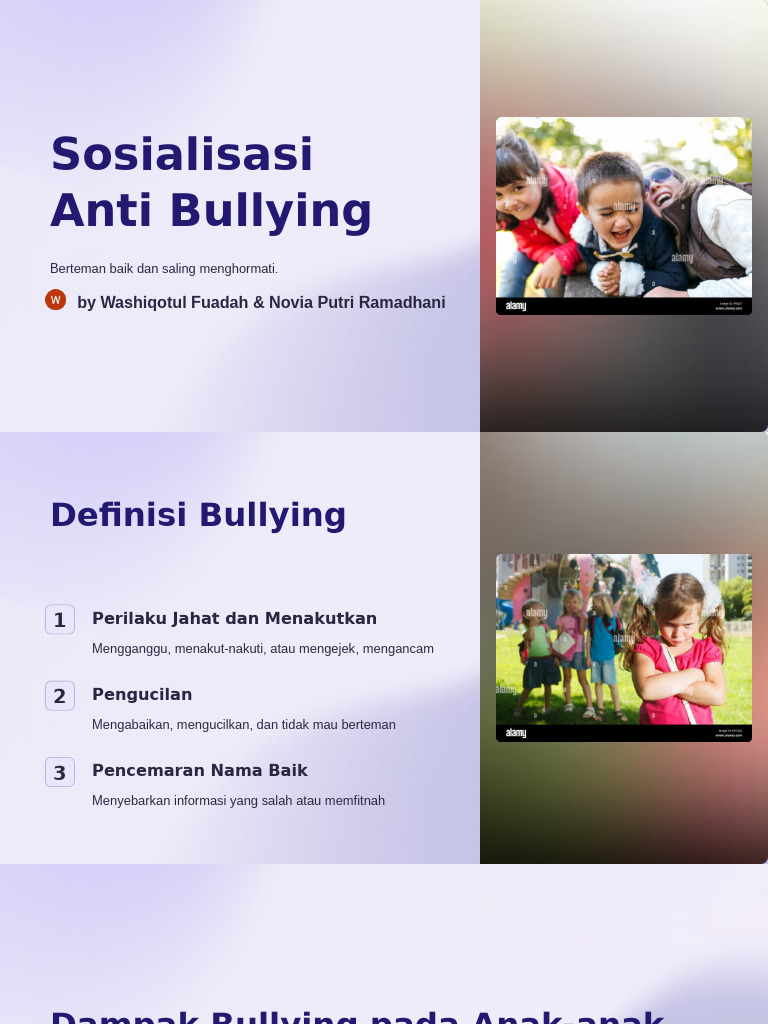 Sosialisasi Anti Bullying | PDF