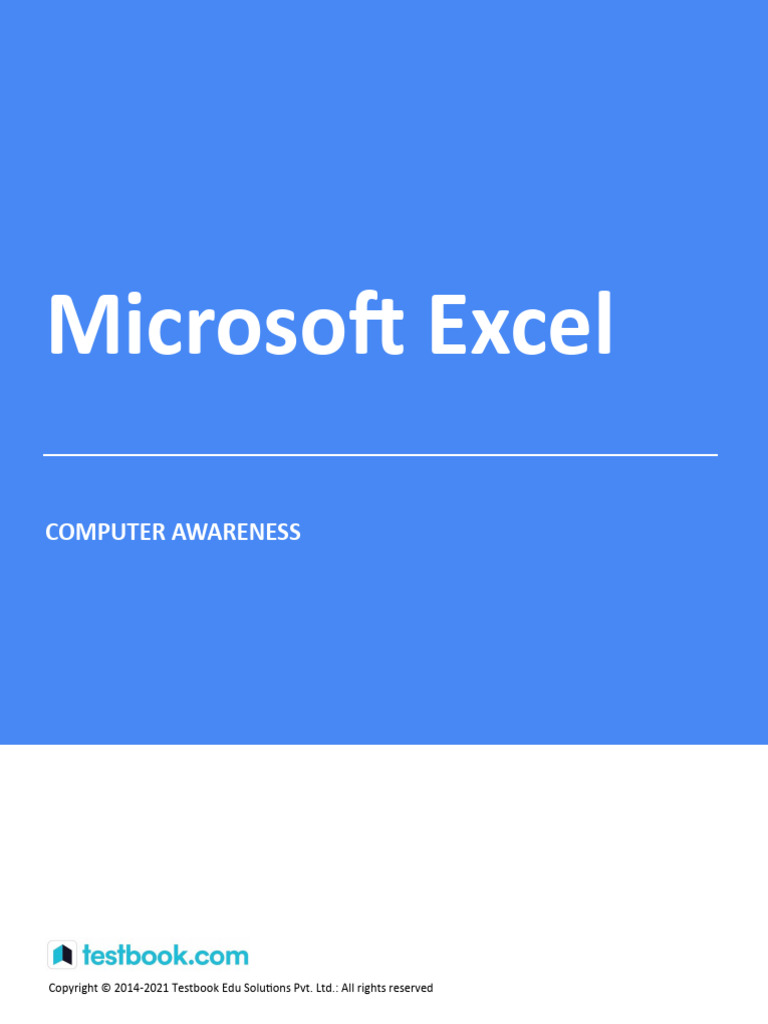 Microsoft Excel - Study Notes-Merged | PDF | Microsoft Word | Microsoft ...